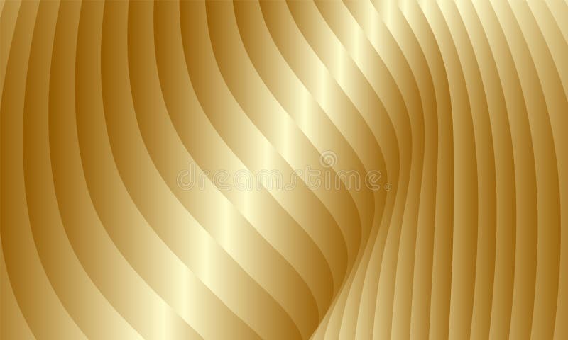 Gradient Waves with a Metallic Sheen. Abstract Design Cover, Banner ...