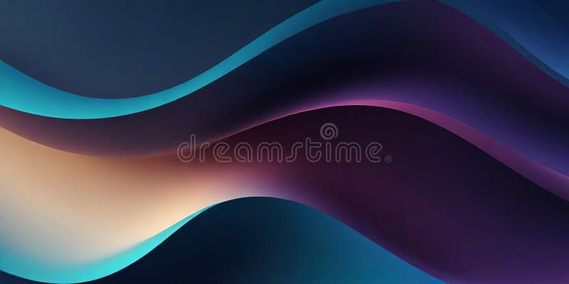 Gradient Wavey Background 3D Render Stock Illustration - Illustration ...