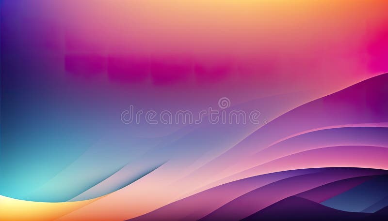 Gradient Wavy Colored Abstract Background. Wallpaper Theme Stock ...