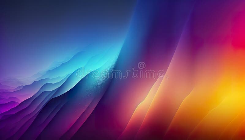 Gradient Wavy Colored Abstract Background. Wallpaper Theme Stock ...