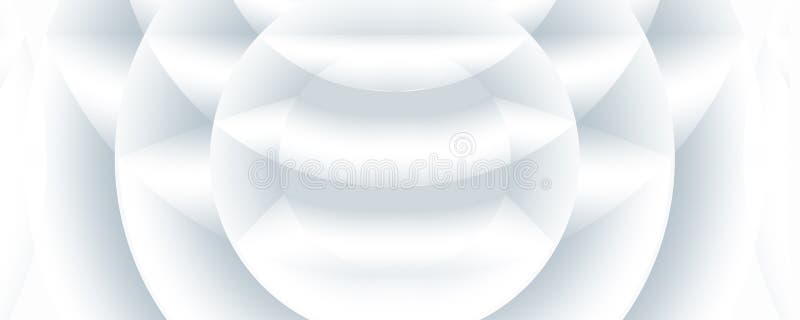 Gradient White Circle Space Banner Background Stock Illustration ...