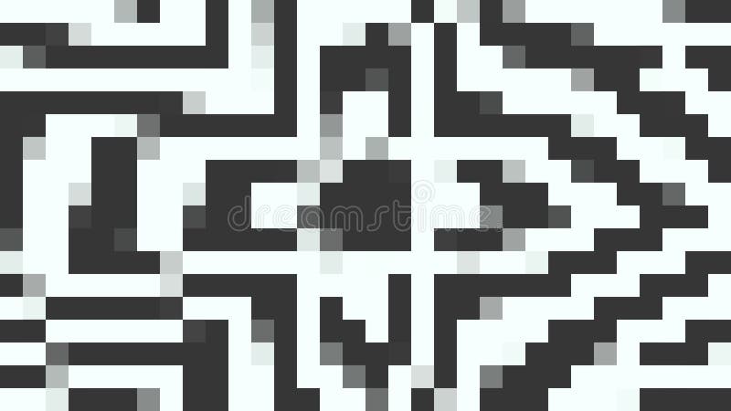 White Pixels Pattern In 8 Bit On Black Gradient Stock Footage Video Of Chaos Game 279868016