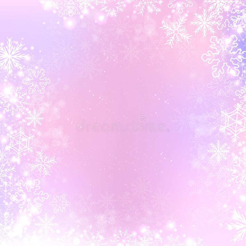 Border Pink Snowflake Stock Illustrations – 3,240 Border Pink Snowflake ...
