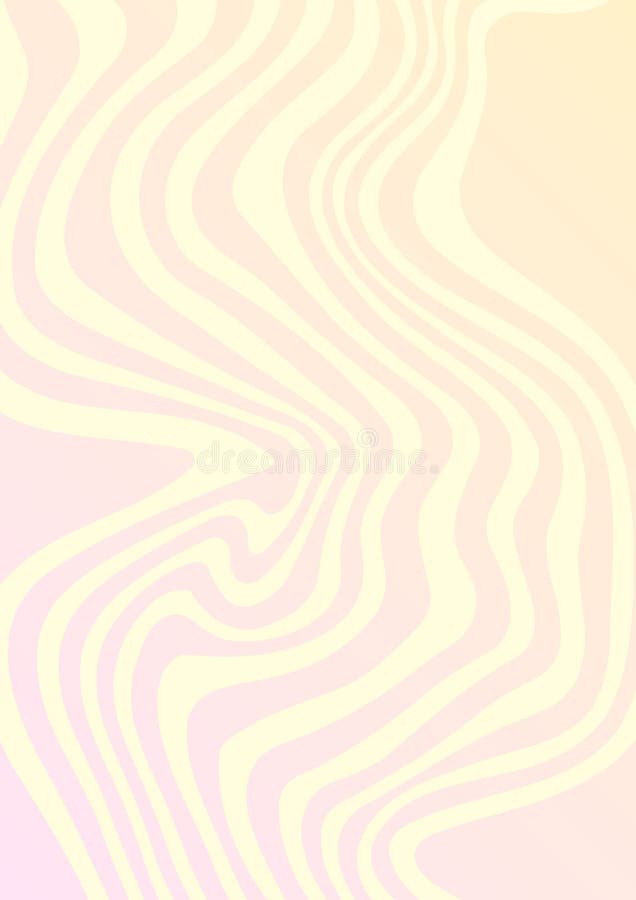 Gradient Yellow Wavy Psychedelic Background. Vertical Rectangle Stock ...