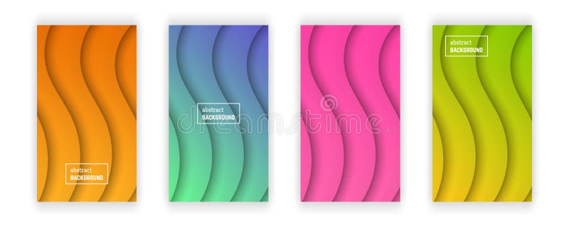 Abstract Minimal Wave Geometric Background Stock Vector - Illustration ...