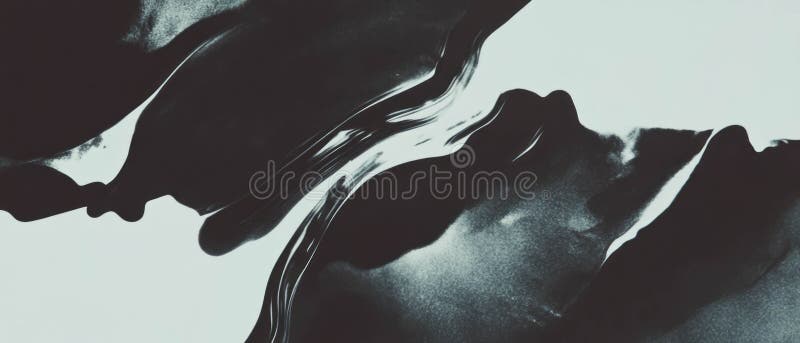 Black Ink Gradients Create Smooth Textures on a White Background for ...