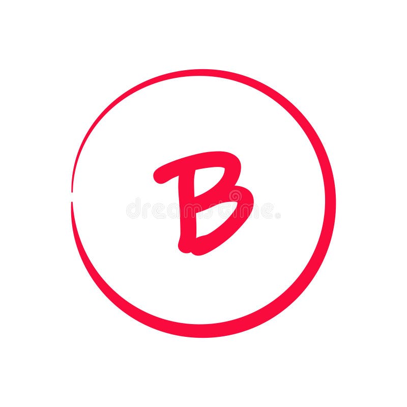 Grading System B . Grades for School Sign. Exam Result Written in Red ...