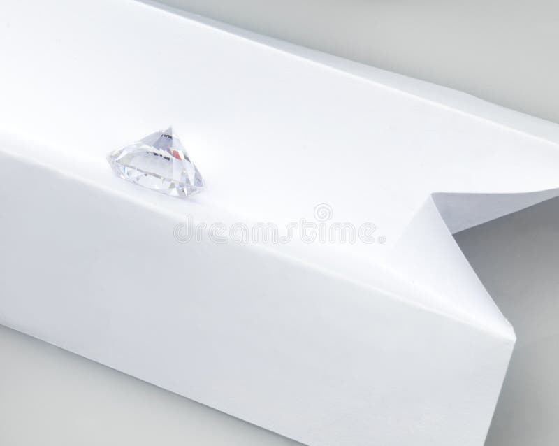 Diamond Whiteness Grading on White Background. Stock Image - Image of ...