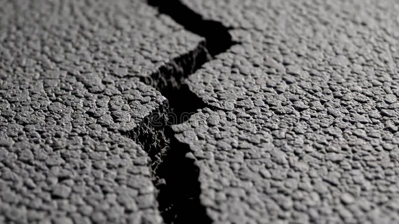 Ground Cracking during Earthquake in Slow Motion Stock Video - Video of ...