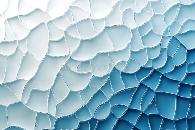 Gradual Transition from White To Deep Blue in an Abstract Cellular ...