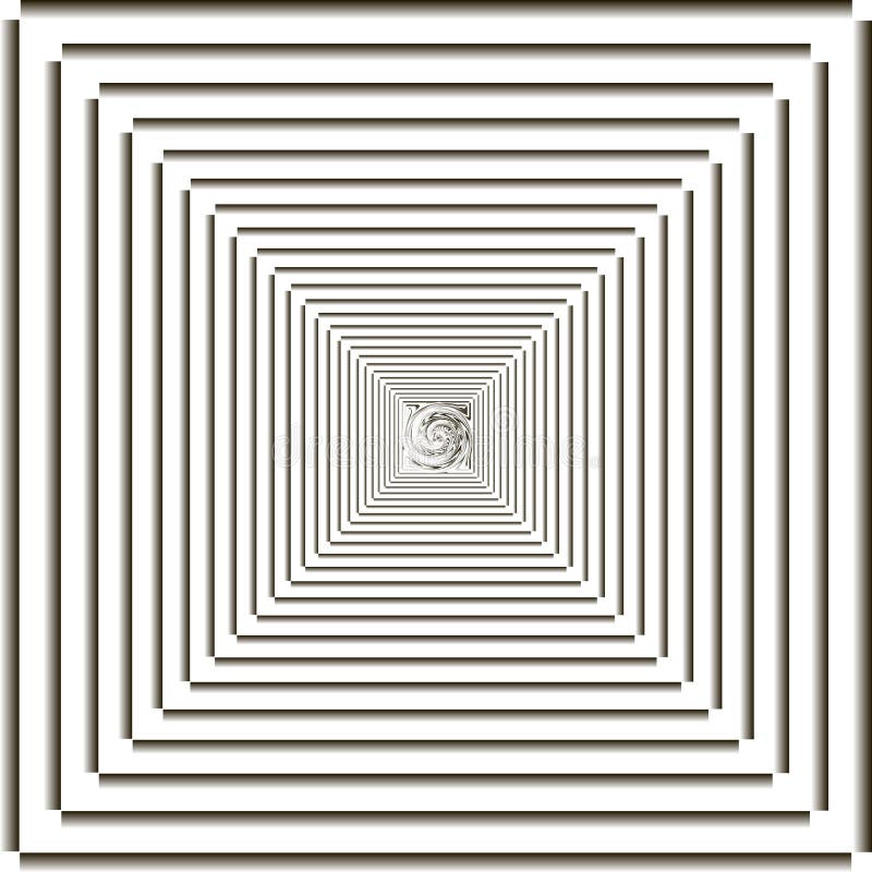 Gradually Decreasing the Square Frame Stock Vector - Illustration of ...