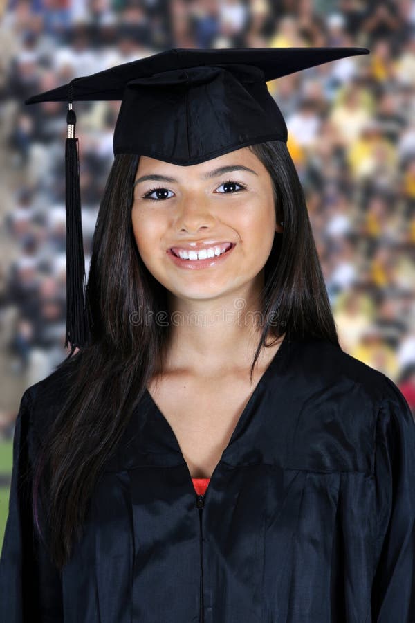 Graduate portrait stock image. Image of achievement, robe - 31924821