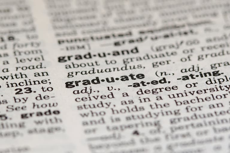Graduate stock photo. Image of celebrate, definition, dictionary - 497858