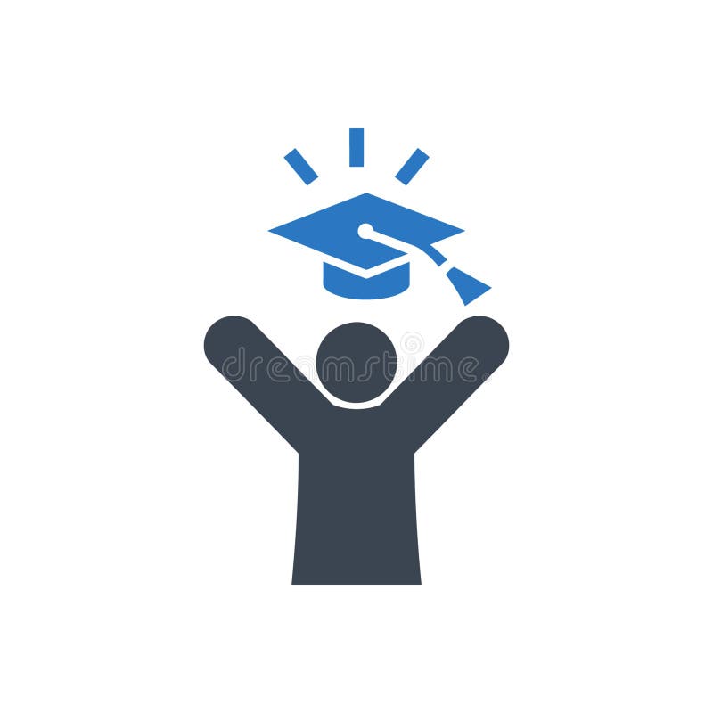 Graduate Achievement Icon stock vector. Illustration of success - 361529000