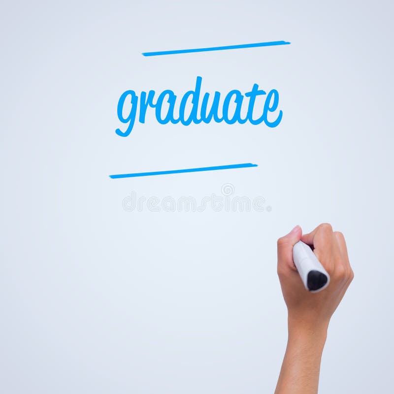 Graduate writing stock photo. Image of grad, college - 13359758