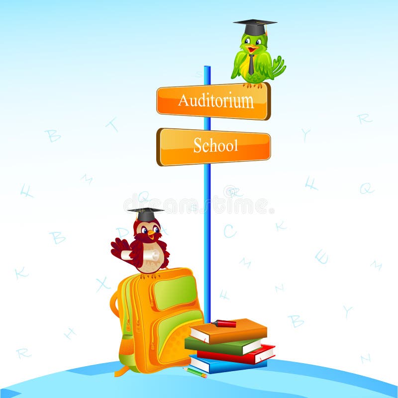 Graduate Bird University Mascot Stock Vector - Illustration of ...