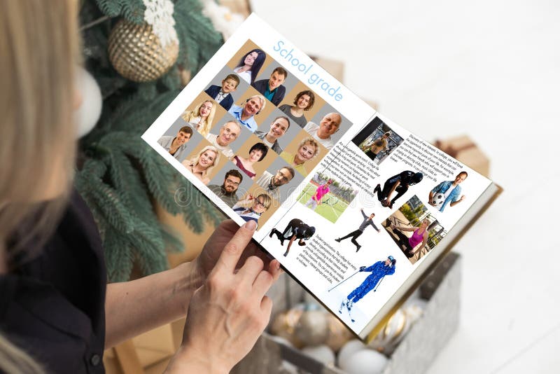 School Graduation Photo Album, Student Stock Photo - Image of sound ...