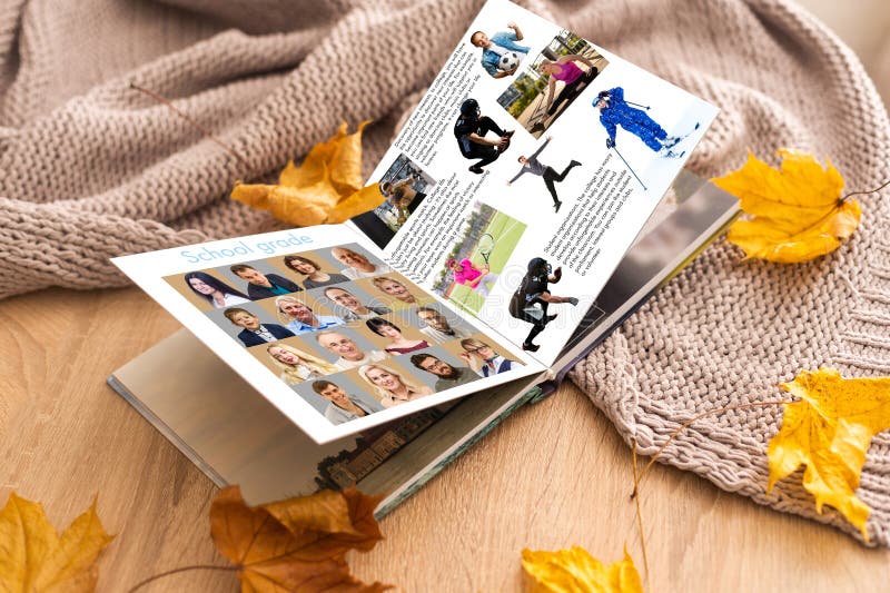 Graduate Book, School Graduation Album Stock Photo - Image of memories ...