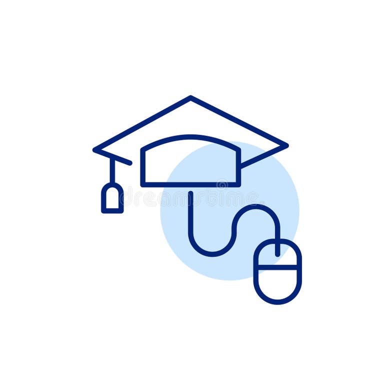 Graduate Cap with Computer Mouse Connected To it. Cyber Scholar, E ...