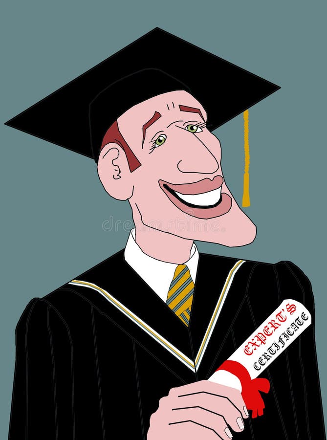 The graduate stock illustration. Illustration of gold - 30489369