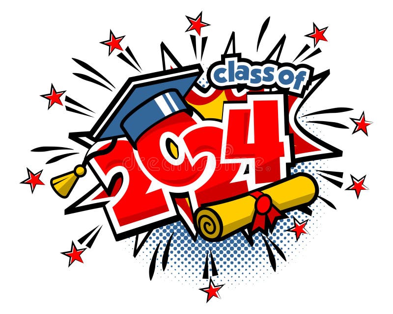 2024 graduate class logo stock vector. Illustration of college - 293183034