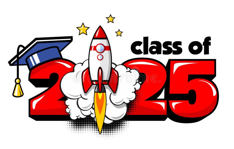 2025 Graduate Class Start Up Stock Illustration - Illustration of start ...