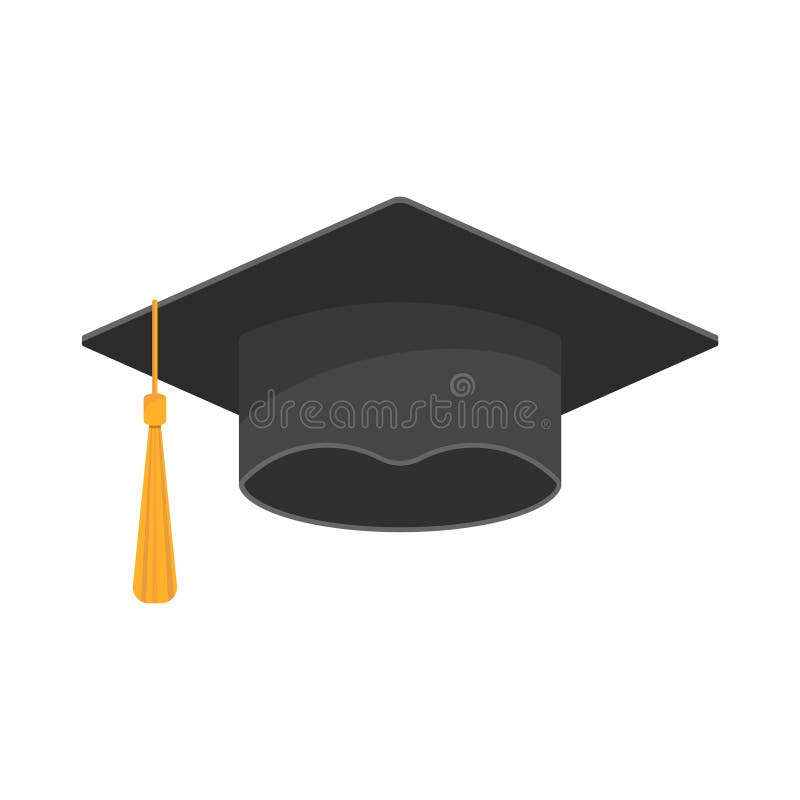 Graduate College, High School or University Cap. Vector Illustration ...