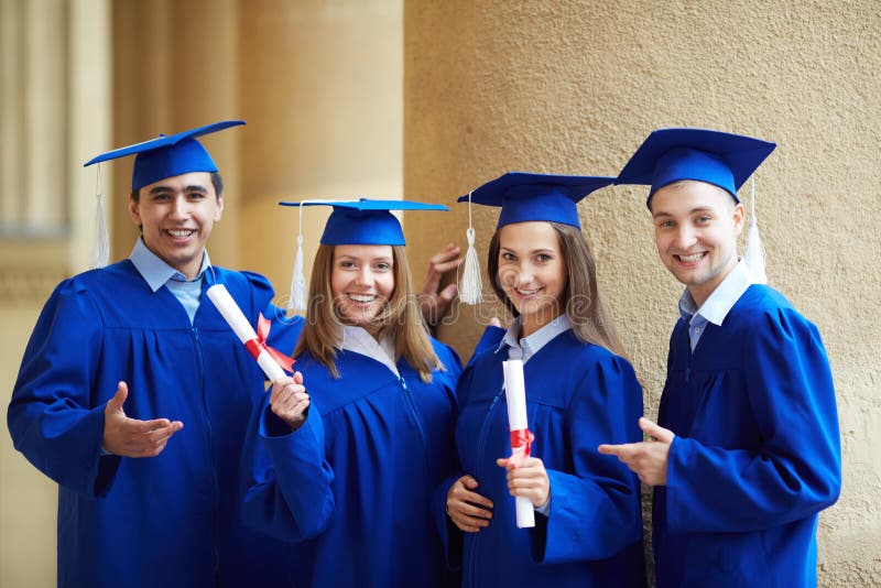 Graduate friends stock image. Image of intelligent, college - 33657197
