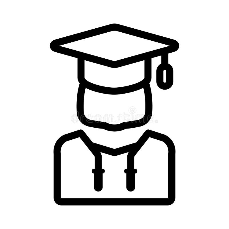 Graduate girl icon stock vector. Illustration of graduate - 363274874