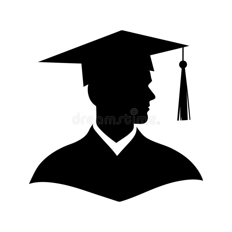 Graduate Icon. Education Logo. Black Education Logo Featuring Student ...