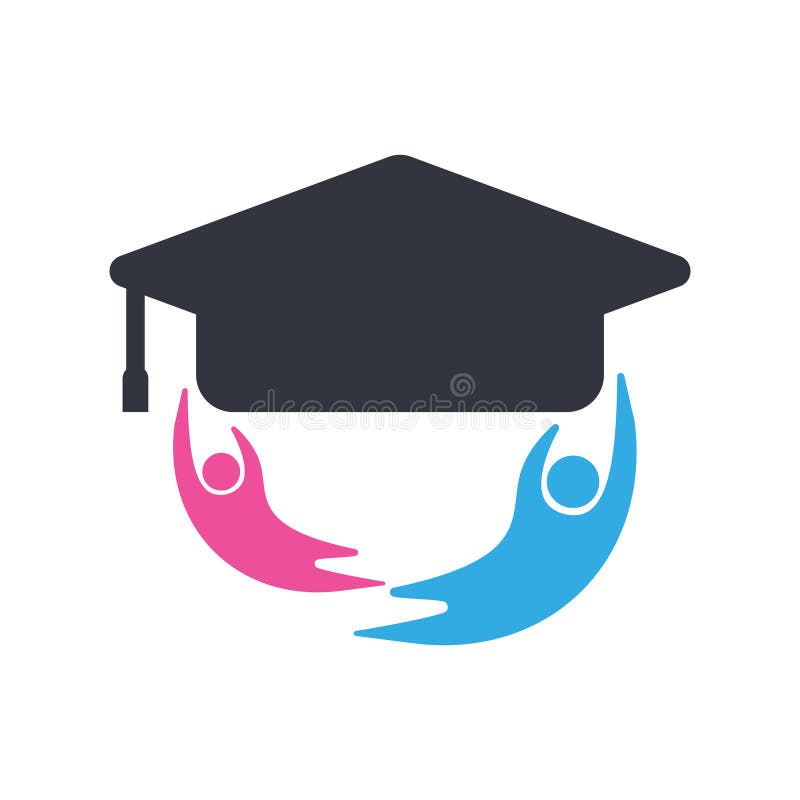 Graduate Logo Template Icon Stock Vector - Illustration of black, icon ...
