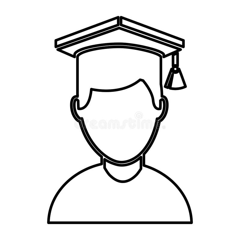 Graduate Man Avatar Character Stock Vector - Illustration of college ...