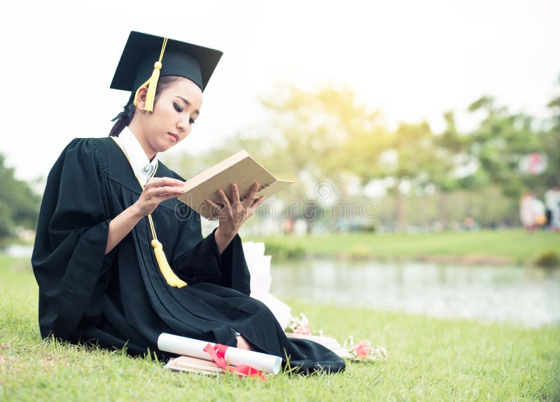 Happy Graduated Student Girl - Congratulations. Stock Image - Image of ...