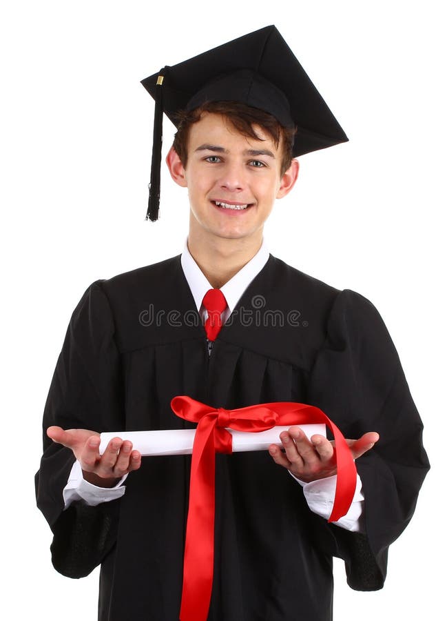 Graduate with a scroll stock photo. Image of congratulations - 23027852