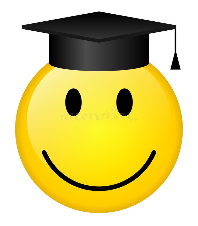 Smiley Face Graduate Stock Illustrations – 164 Smiley Face Graduate ...