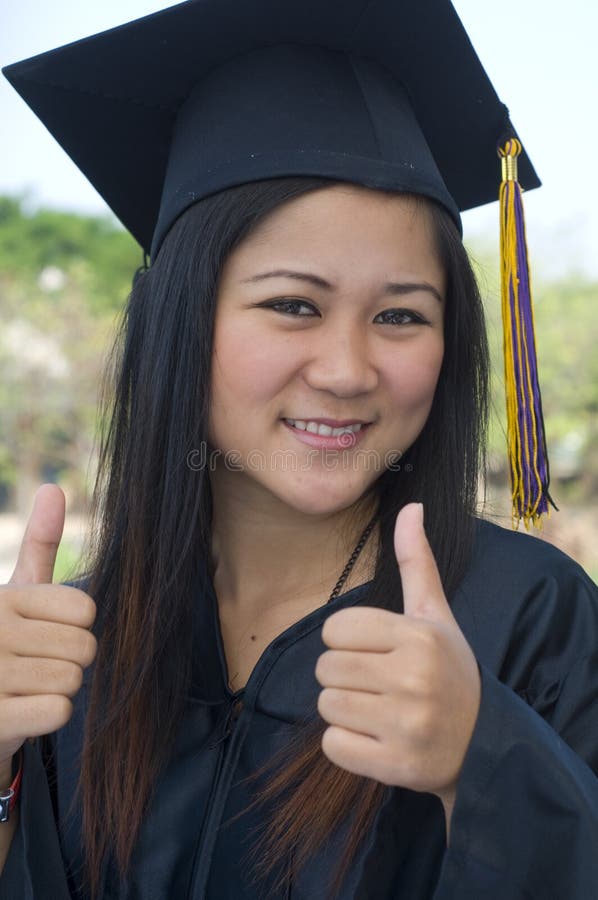 Graduate student 11 stock photo. Image of oriental, graduation - 12580120