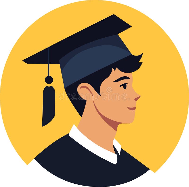 Graduate Student with Diploma Stock Vector - Illustration of vector ...