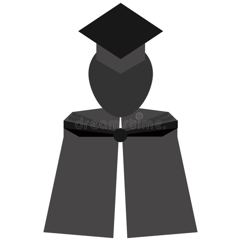 Graduate Student. Vector Illustration Decorative Design Stock Vector ...