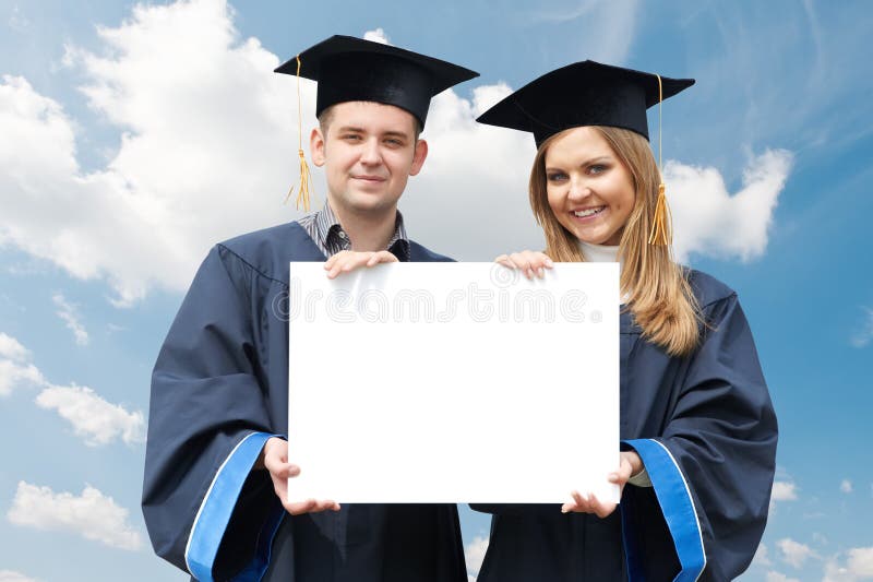 Graduate students stock photo. Image of positive, female - 19376312