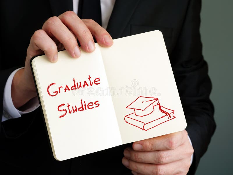 Graduate Studies Sign on the Sheet Stock Image - Image of project ...