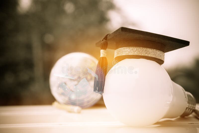 Graduate Study, Education Knowledge Power Concept: Hands Holding Light ...