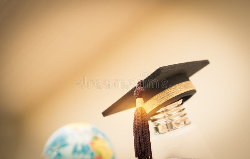 Graduate Study, Education Knowledge Power Concept: Hands Holding Light ...