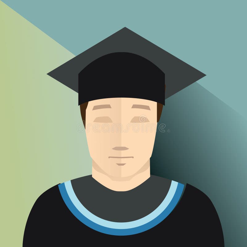 Graduate. Vector Illustration Decorative Design Stock Vector ...