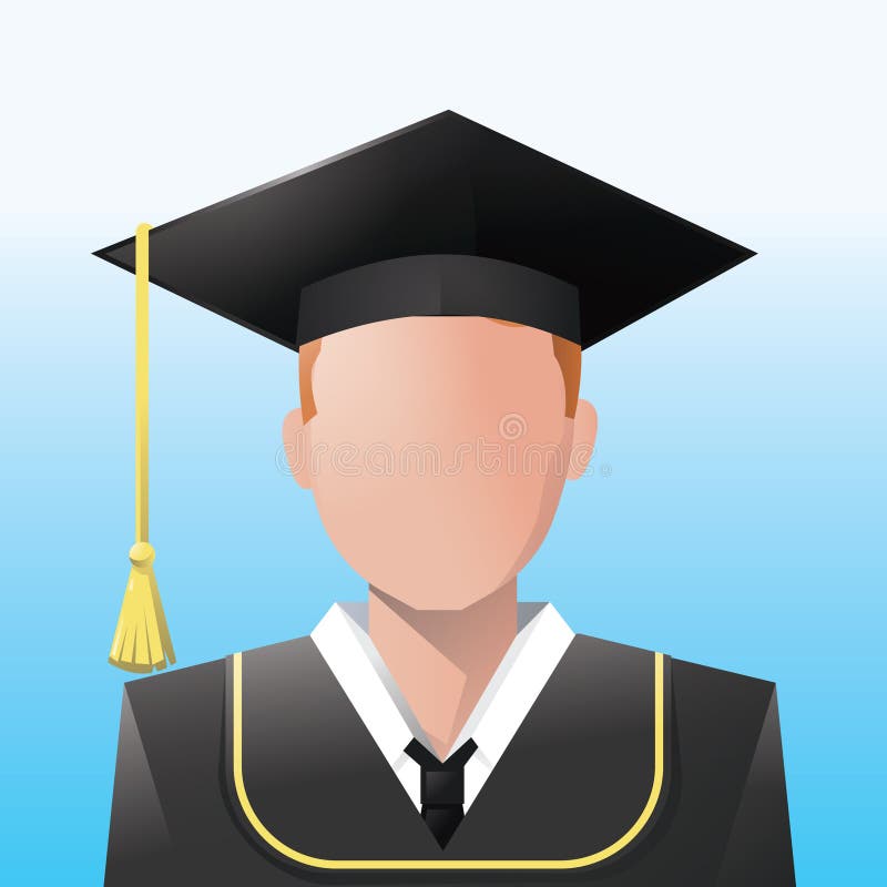 Graduate. Vector Illustration Decorative Design Stock Vector ...