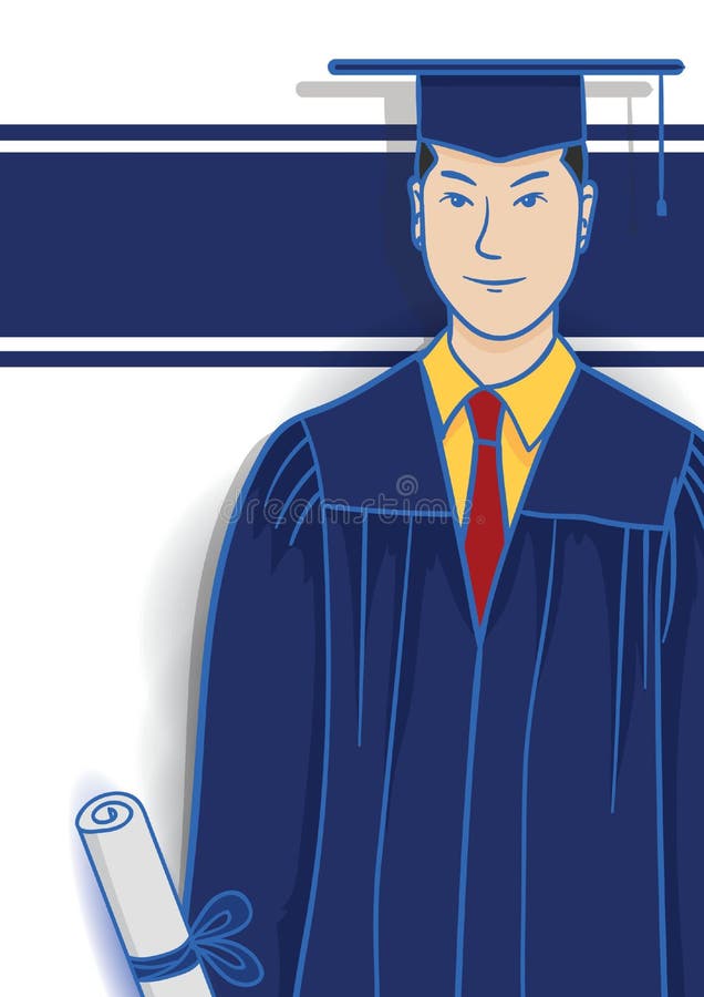 A Graduate. Vector Illustration Decorative Design Stock Vector ...