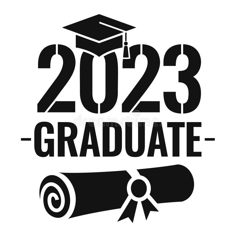 Graduate 2023. Class of 2023. Lettering Logo Stamp. Graduate Design ...