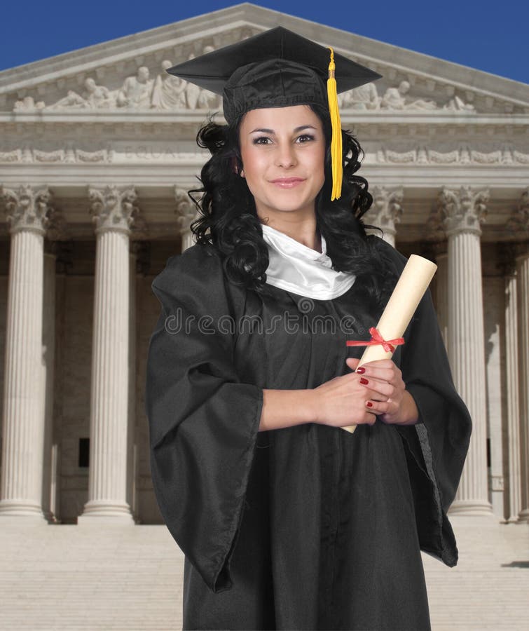 Graduate on White stock photo. Image of academic, beautiful - 14394962