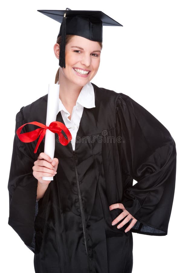 Graduate woman stock photo. Image of achievement, body - 18018556