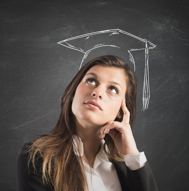 Graduate woman stock image. Image of people, interesting - 63897333