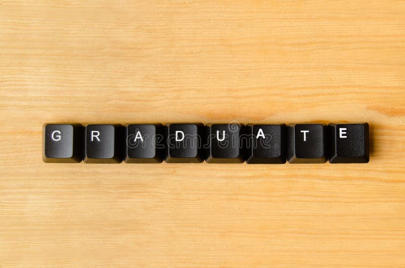 Graduate word concept stock image. Image of graduation - 145332223